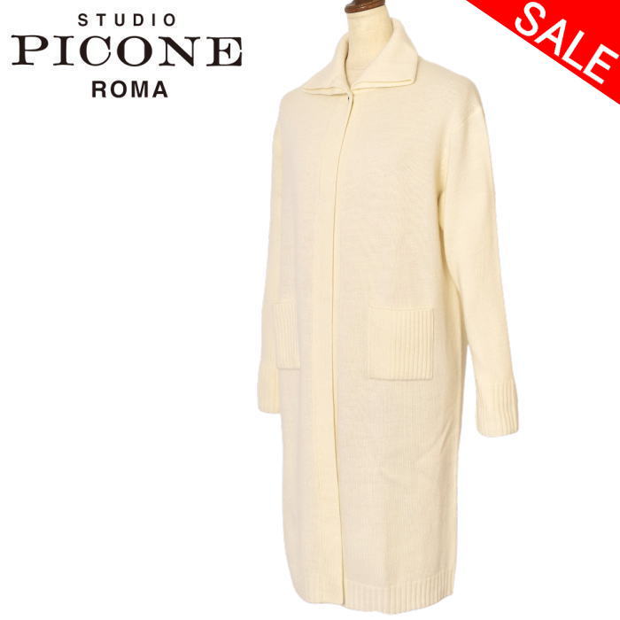 【楽天市場】50％OFFセールスタジオ ピッコーネ STUDIO PICONE ROMA襟付きロングニットカーディガン レディース 2024 ...