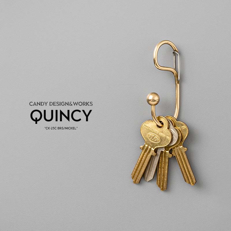 【楽天市場】Quincy クインシー CANDY DESIGN & WORKS キャンディデザイン＆ワークス ブラス/ニッケル 真鍮製 キー ...