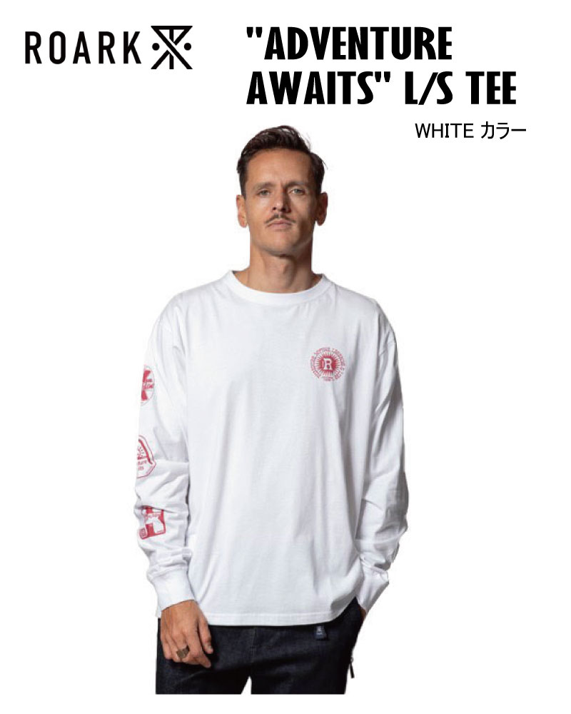 【楽天市場】ROARK ロアーク"ADVENTURE AWAITS" L/S TEEロンT 長袖サーフ サーフィン スケートキャンプ ...