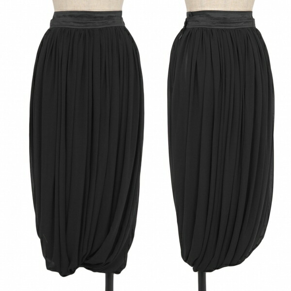 【楽天市場】【中古】 コムデギャルソン ノアールCOMME des GARCONS NOIR シフォン折り返しバルーンスカート 黒S ...