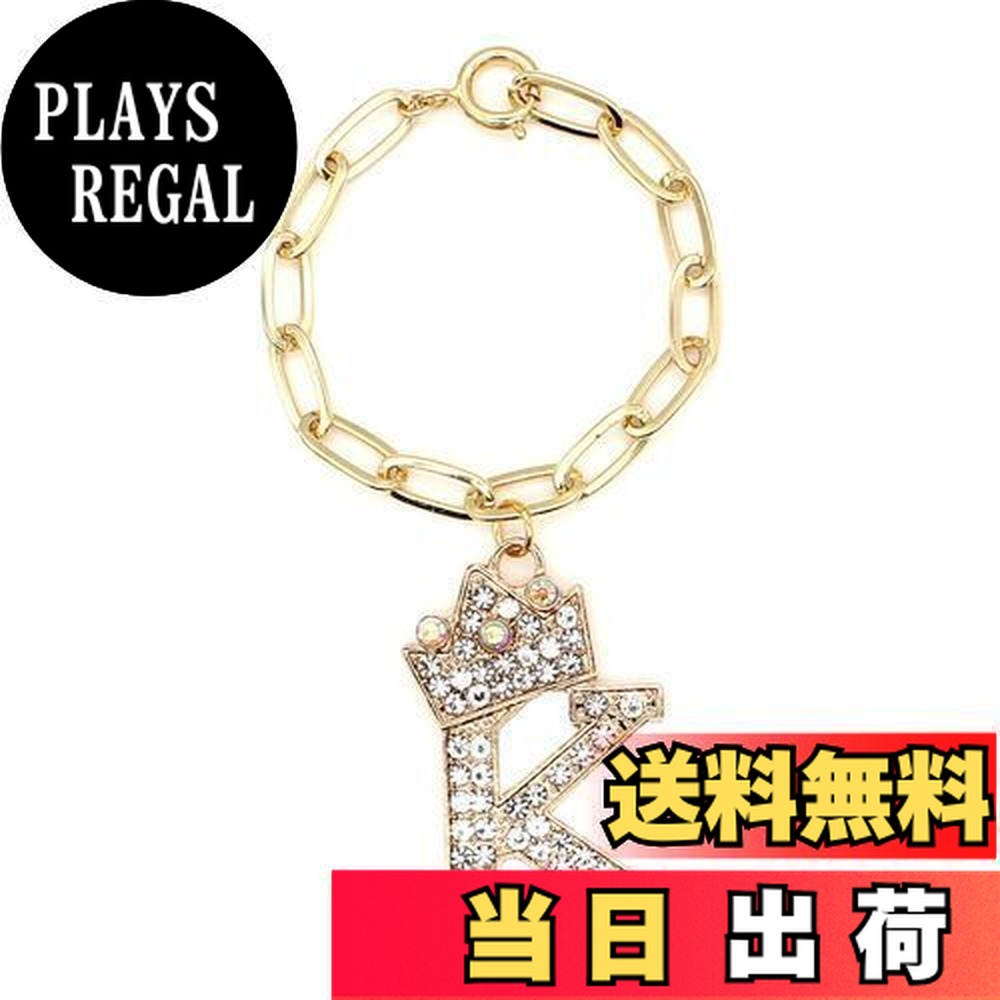 【楽天市場】【送料無料】miwaki バッグチャーム イニシャルチャーム キーホルダー イニシャル アルファベット 王冠 スクエアチェーン ...