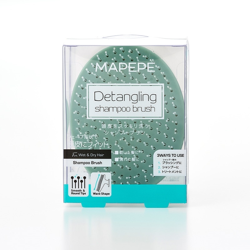 【楽天市場】MAPEPE マペペ デタングリングシャンプーブラシ グレイッシュミント：プラザ オンライン楽天市場店