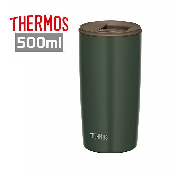 【楽天市場】【ポイント最大30倍 ※要エントリー】サーモス 真空断熱タンブラー JDP-501 FG 500ml フォレストグリーン 水筒 保冷 保温 ステンレスボトル ギフト プレゼント ...