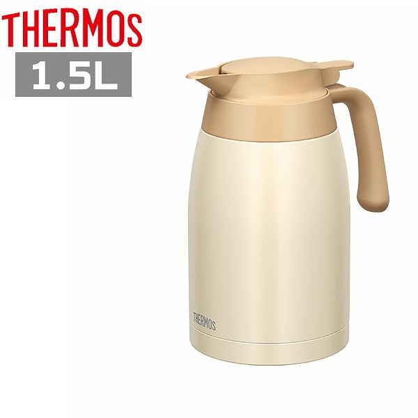【楽天市場】サーモス ステンレスポット TTB-1501 CRW 1500ml 1.5L クリームホワイト 保冷 保温 卓上ポット ギフト プレゼント：プラスマート 楽天市場店