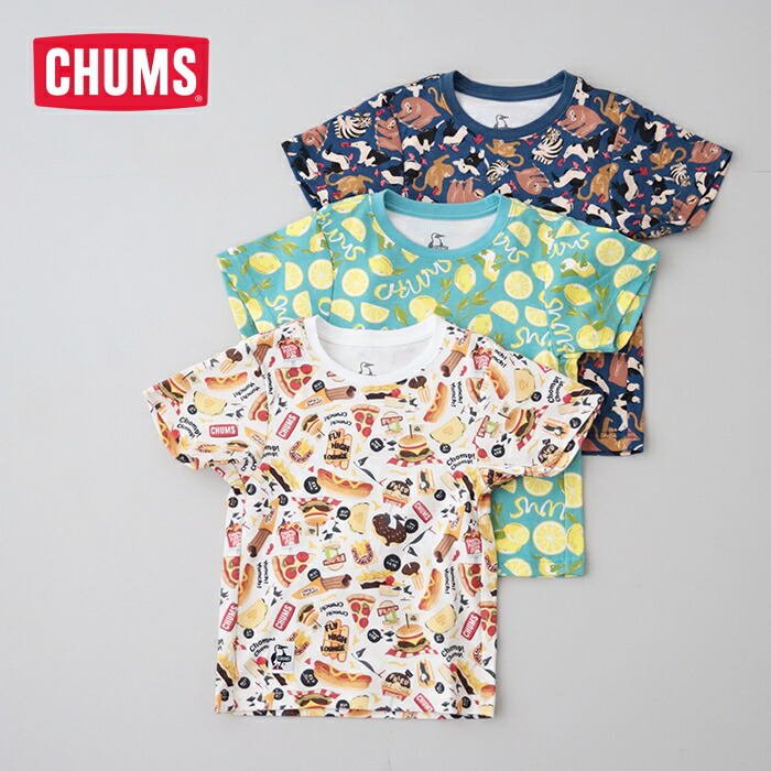【楽天市場】チャムス キッズパターンドTシャツ (CH21-1376) Kids Patterned T-Shirt CHUMS(キッズ) 【2025春夏】【後払い決済不可】*：PLUS USP
