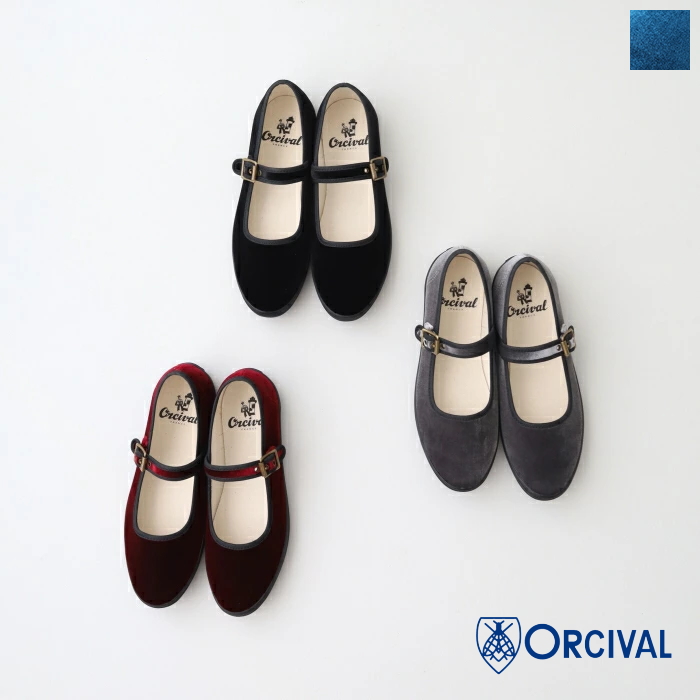 【楽天市場】【FINAL】【SALE 30%OFF】オーシバル ベルベット ストラップシューズ (OR-H0136 RVT) VELVET ...