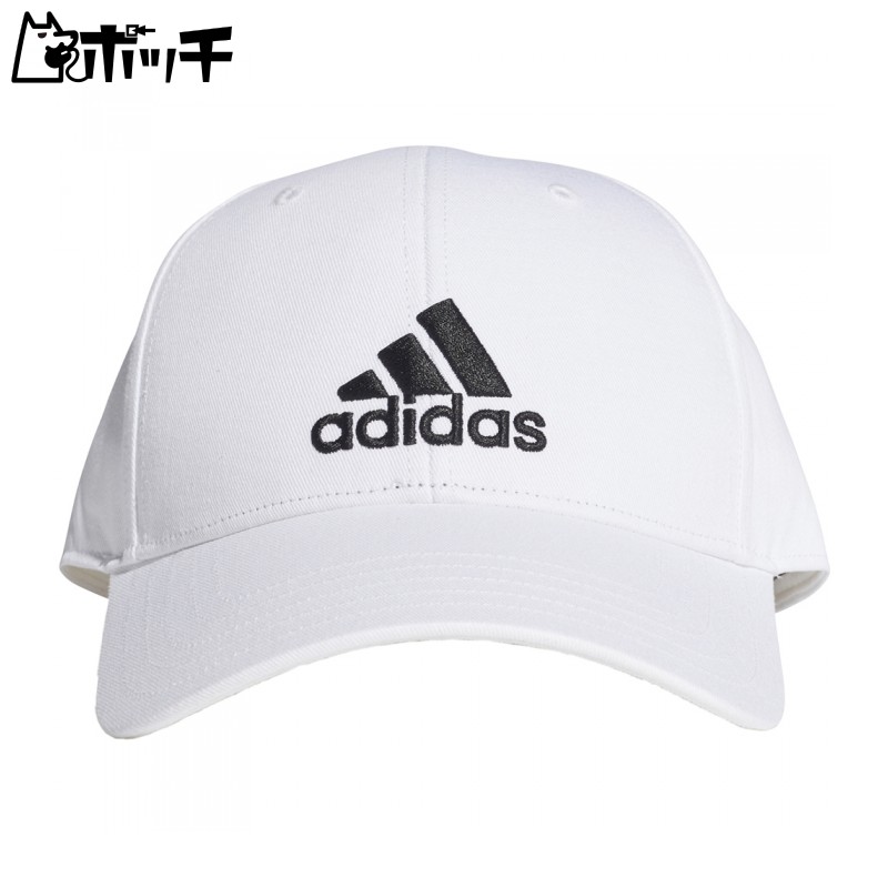 【楽天市場】アディダス BASEBALL CAP COTTON GNS10 FK0890ホワイト/ホワイト/ブラック adidas ...