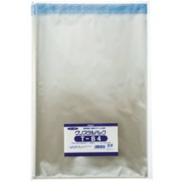 【楽天市場】heiko ヘイコー クリスタルパック T（テープ付） T−b4 0．03×270×380＋40mm ＃6743300 1パック（100枚）：ポッチ