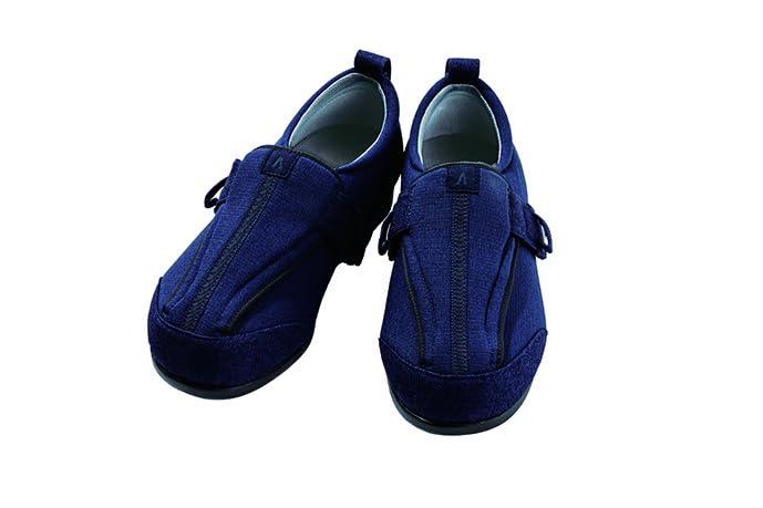 【楽天市場】つま先ひろびろサポート 7057 5E/5L ネイビー：ポッチ