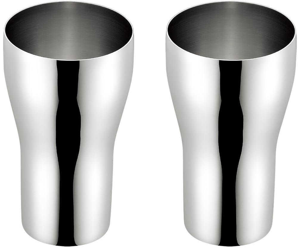 【楽天市場】よこやま 燕熟の技 ステンレスタンブラー440ml 2P EJES-600：ポッチ