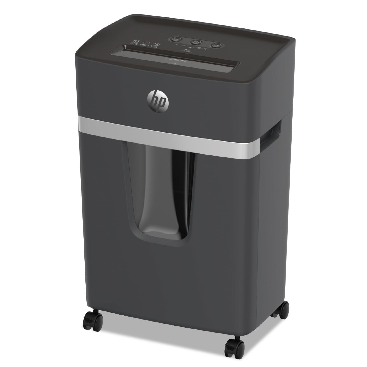 【楽天市場】HP電動シュレッダー 業務用 家庭用(20L / 2-5人用) 静音 コンパクト / 微細断2x15mmマイクロカット 12枚同時細断 / リモートワーク / 30分連続運転 ...