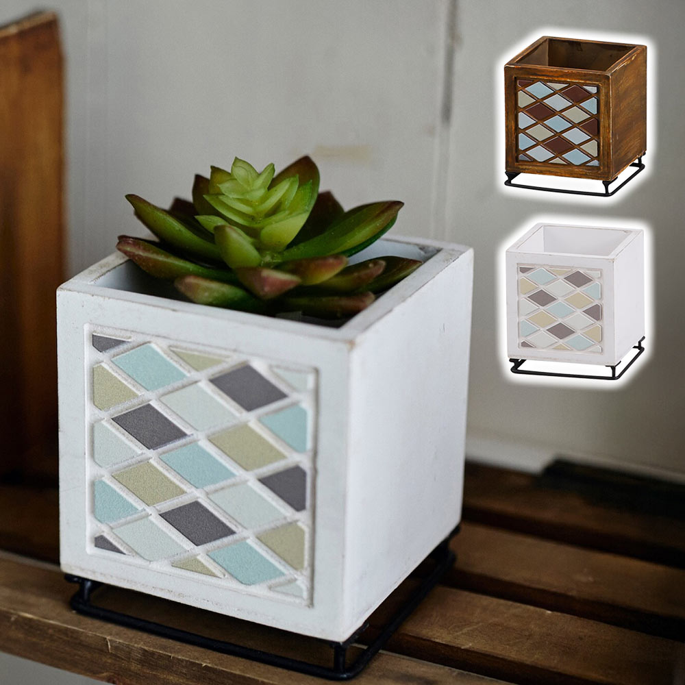 【楽天市場】鉢カバー 植木鉢 おしゃれ エクラ・スクエアポット：ポッチワン