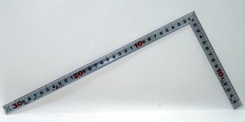 【楽天市場】シンワ測定 曲尺角厚 シルバー 30cm 表裏同目 JIS 10294：ポッチワン