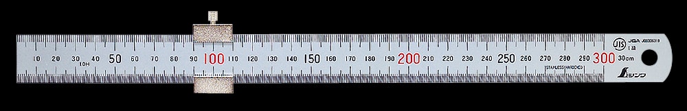 【楽天市場】シンワ測定 直尺 シルバー 30cm 赤数字入 ストッパー付 JIS 76752：ポッチワン