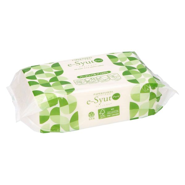 【楽天市場】丸住製紙 / e-Syut Pure 使い捨てペーパータオル / 200枚：ぽちべる