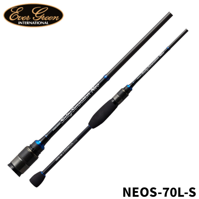 【楽天市場】エバーグリーン（EVERGREEN） アジングロッド ポセイドン ソルティセンセーション ネオ NEOS-70L-S：釣具の ...