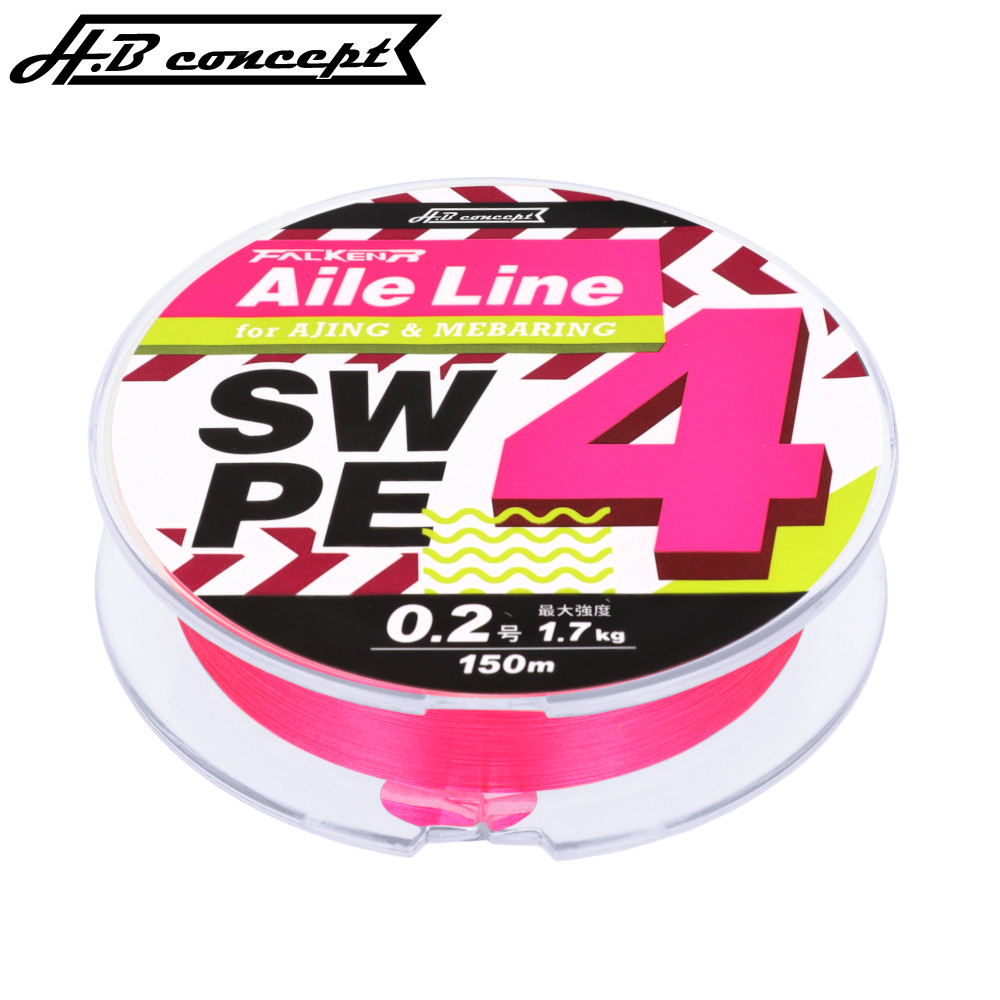 【楽天市場】H.B コンセプト ファルケン R Aile Line X4 150m 0.2号 ピンク [エールライン SW PE X4]【ゆうパケット】：釣具のポイント 楽天市場店