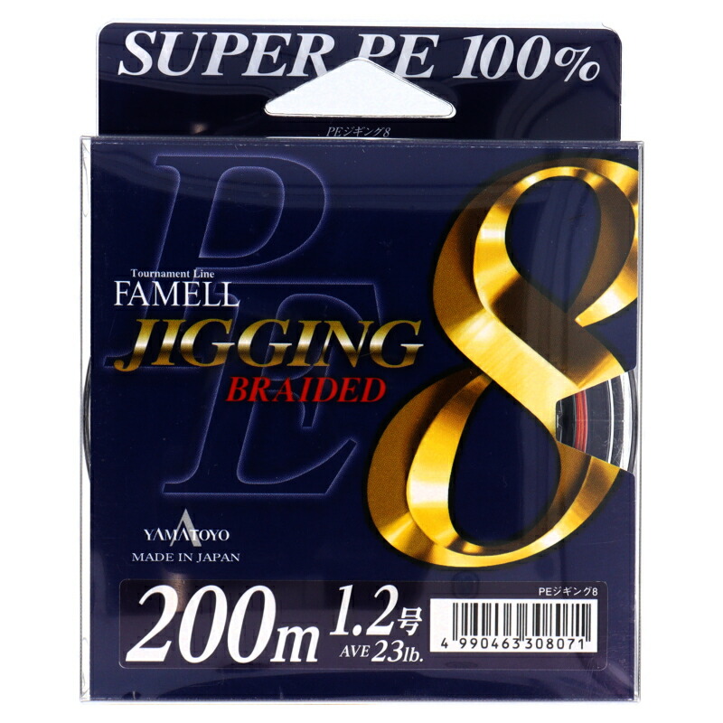 【楽天市場】YAMATOYO ファメル PEジギング8 200m 1.2号 10m×5色【ゆうパケット】：釣具のポイント 楽天市場店