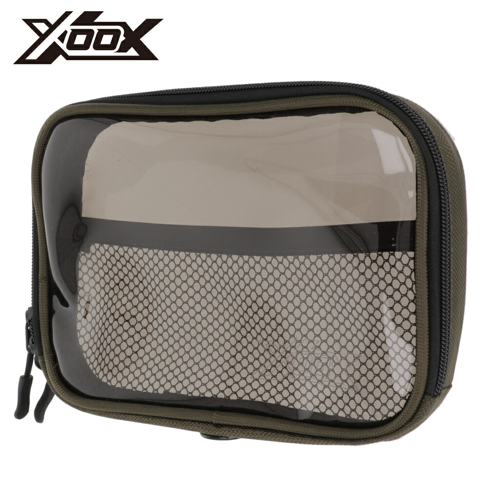 【楽天市場】【独占企画！6/20-25はエントリー&3点以上ご購入でP最大19倍！】XOOX クリアポーチ M カーキグリーン：釣具のポイント 楽天市場店