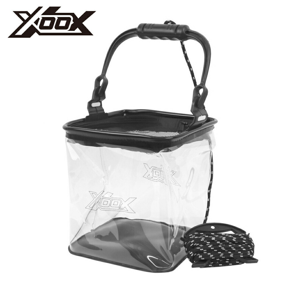 【楽天市場】【マラソン中5%クーポン＆最大P10倍！】【現品限り】 XOOX クリアメッシュ 水くみバケツ 18cm：釣具のポイント 楽天市場店