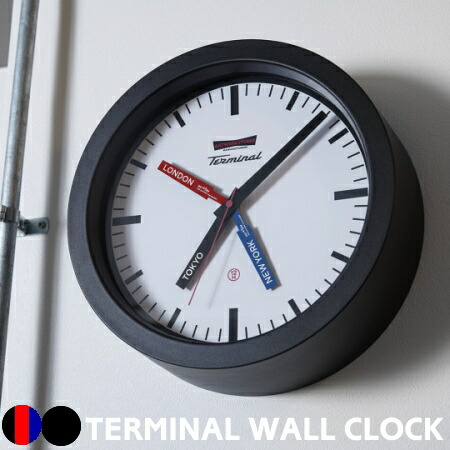 【楽天市場】掛け時計 アートワークスタジオ 時計 ターミナルウォールクロック TERMINAL TK-2096 おしゃれ 連続秒針 静音 静か 音がしない スイープムーブメント リビング 寝室 ...