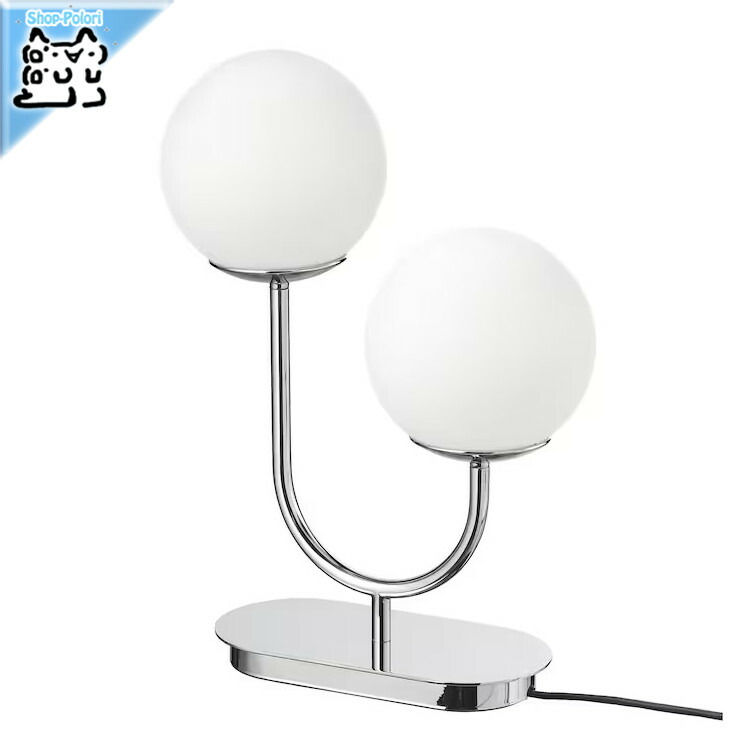 【楽天市場】【 IKEA - イケア -】SIMRISHAMN -スィムリスハムン- テーブルランプ, クロムメッキ/オパールホワイト ガラス ...