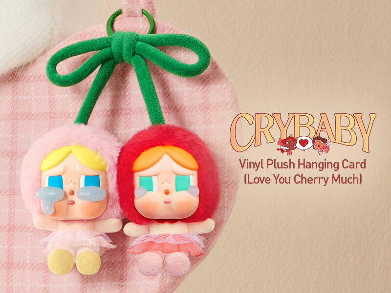 【楽天市場】CRYBABY Crying For Love ぬいぐるみペンダント Love You Cherry Much：POP MART JAPAN 楽天市場店