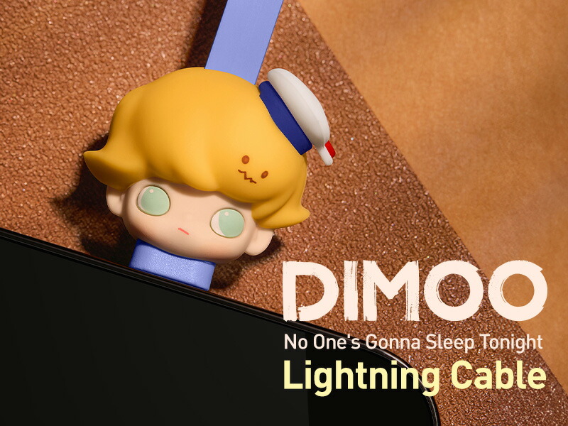 【楽天市場】DIMOO No One's Gonna Sleep Tonight シリーズ iPhoneケーブル【ピース】：POP MART ...
