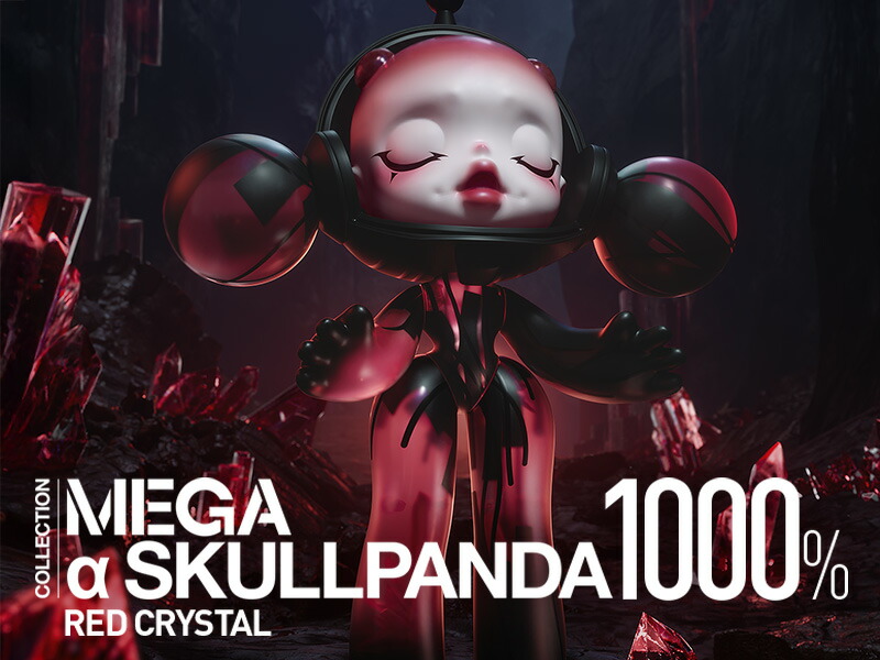 【楽天市場】MEGA α SKULLPANDA 1000% Red Crystal：POP MART JAPAN 楽天市場店