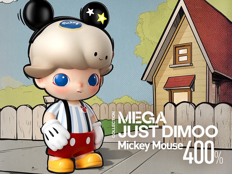 【楽天市場】MEGA JUST DIMOO 400% Mickey Mouse：POP MART JAPAN 楽天市場店