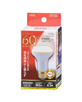 【楽天市場】OHM（オーム電機） LED電球 レフランプ形（60形相当/682lm/電球色/E26/配光角150°/密閉形器具対応） 4971275607712 LDR6L-W A9 [電球色 ...