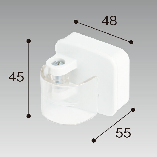 【楽天市場】のぼりポール固定具 H45×W48×D55mm PC・ABS ホワイト【1ヶ入】：ポップギャラリー 楽天市場店