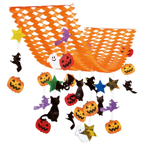 【楽天市場】バリューハロウィンパーティープリーツハンガー H45×W45×L150cm 不織布：PVC【1ヶ入】：ポップギャラリー 楽天市場店