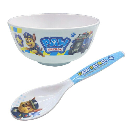 【楽天市場】パウパトロール 食器 セット メラミンボウル レプーン チェイス Yts0905 食器セット 子供 子ども 幼児 男の子 食事 ごはん ボウル レ・プーン 皿 お皿 お椀