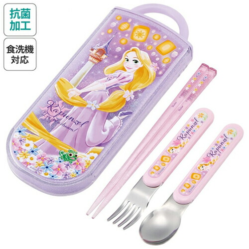 【楽天市場】ラプンツェル カトラリー トリオセット ( 25 ) 19190 箸 はし ハシ スプーン フォーク カトラリーセット お弁当 ...