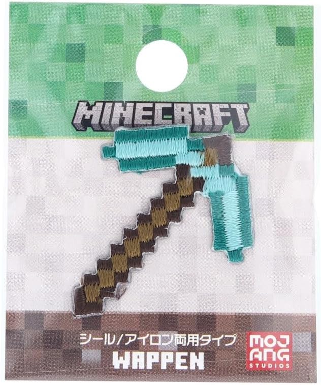 【楽天市場】マインクラフト ワッペン シール ／ アイロン 両用タイプ ( PICKAXE / ツルハシ ) 20373 マイクラ グッズ ...