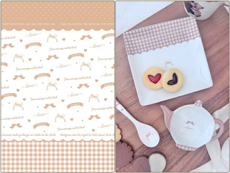 【楽天市場】ポーセラーツ 転写紙 【白磁用】love ribbon ラブリボン 転写紙 （ポーセラーツ ポーセリンアート 転写紙 リボン ...