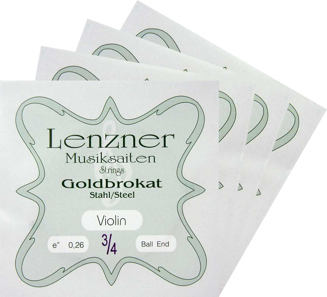 【楽天市場】【Lenzner／Goldbrokat】ゴールドブラカットバイオリン弦 SET 分数サイズ：弦楽器専門店【ポジティブ】