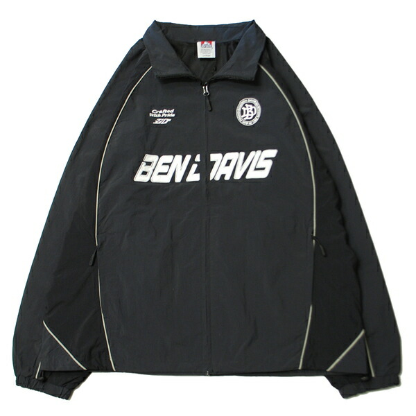 【楽天市場】ベン デイビス BEN DAVIS OFF THE PITCH NYLON JACKET BLACK / ブラック ナイロン ...