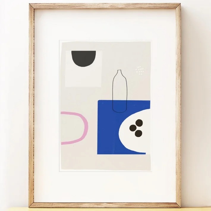 【楽天市場】【A3】SHAPE COLOUR PATTERN - Modern still life wall art 'Surface ...