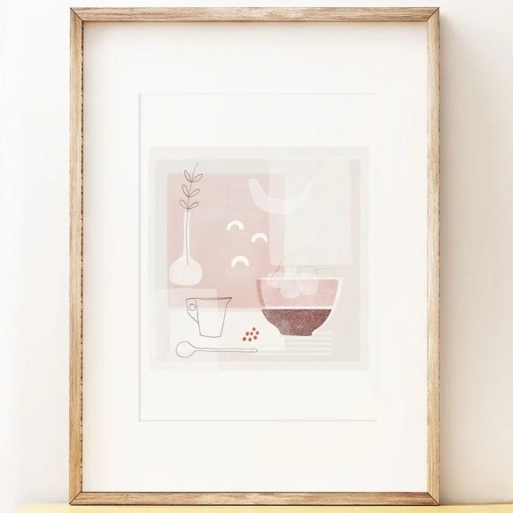 【楽天市場】【A3】SHAPE COLOUR PATTERN - Contemporary still life art print ...