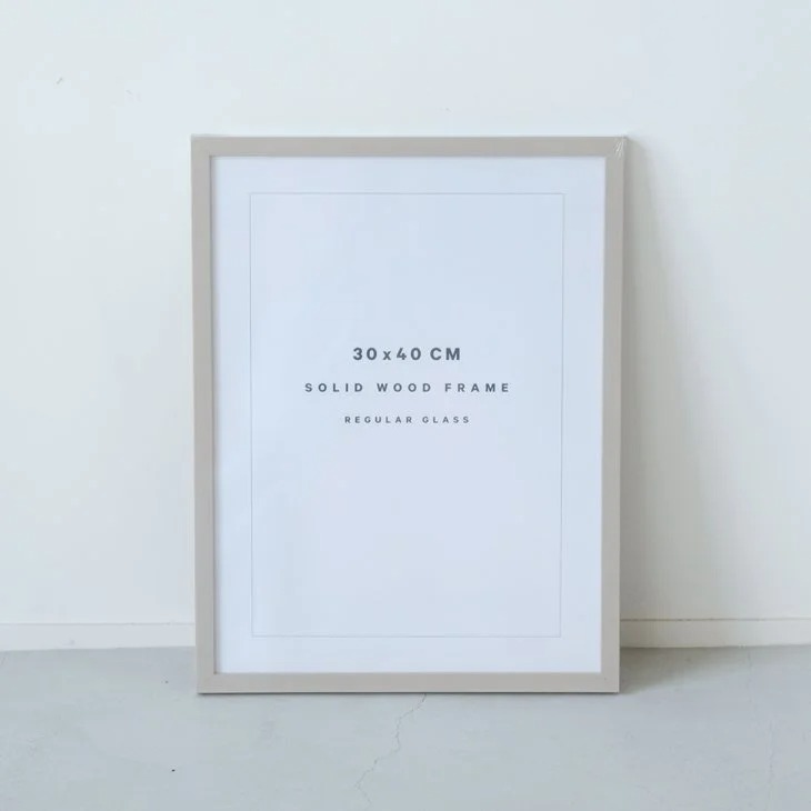 【楽天市場】【30x40cm】POSTER & FRAME - SOLID WOOD FRAME (cashmere grey) | ポスター ...