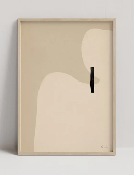 【楽天市場】【50x70cm】CARO CARO PRINTS - Abstract Minimalist Art Print (ABST ...
