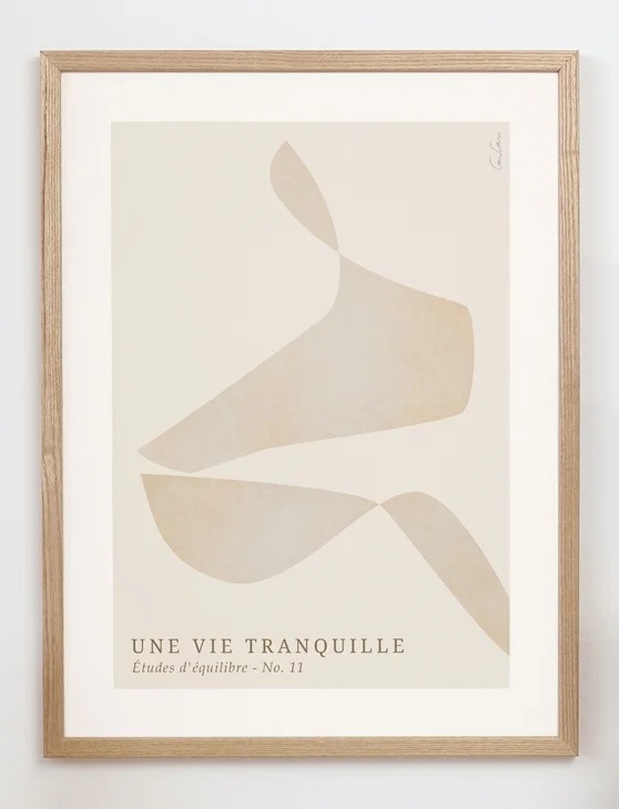 【楽天市場】【30x40cm】CARO CARO PRINTS - Minimalist Art Print (ABST-26) アート ...
