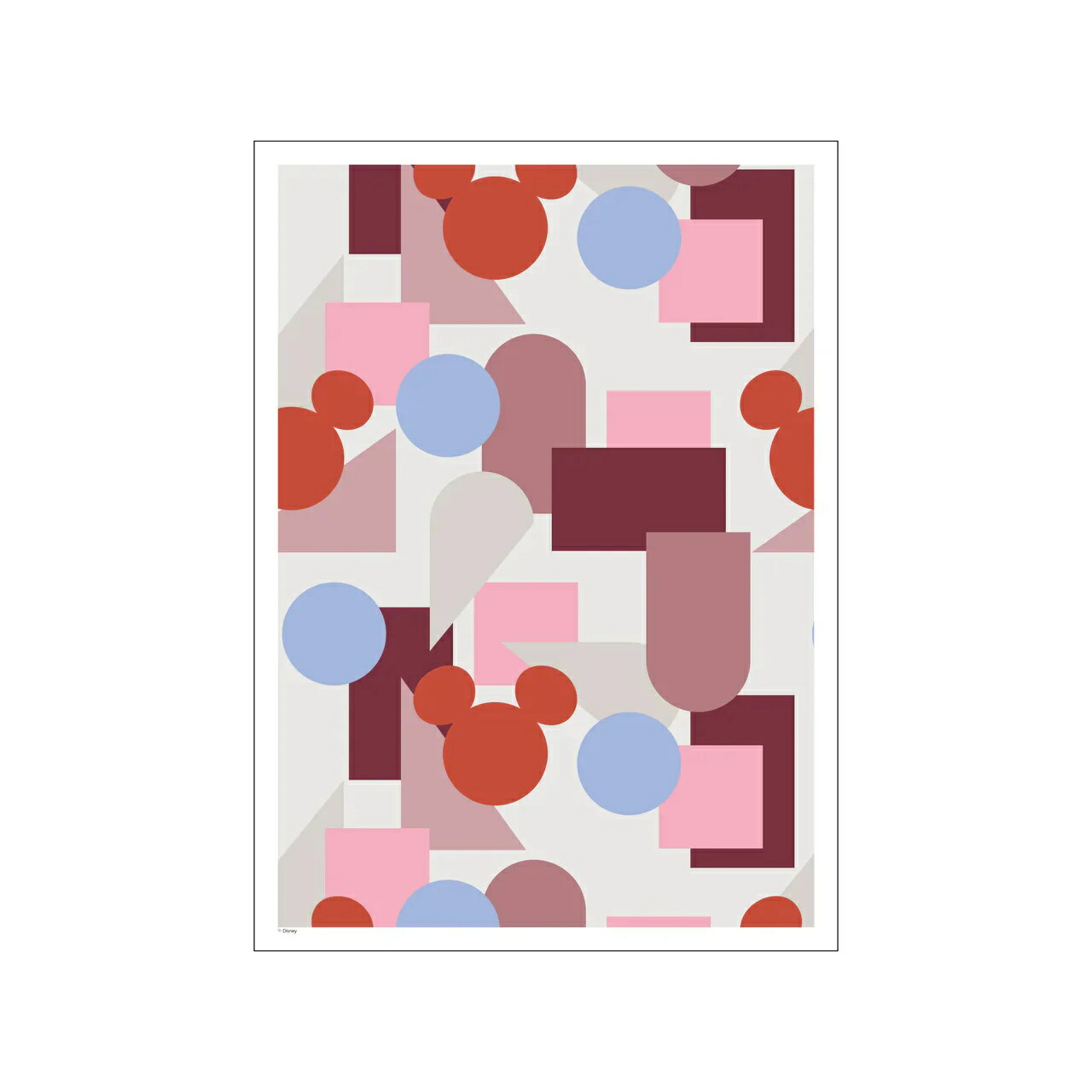 【楽天市場】【お取り寄せ/納期約2ヶ月】DISNEY - Mickey Mouse Color Shapes 4サイズ展開 アートプリント ...