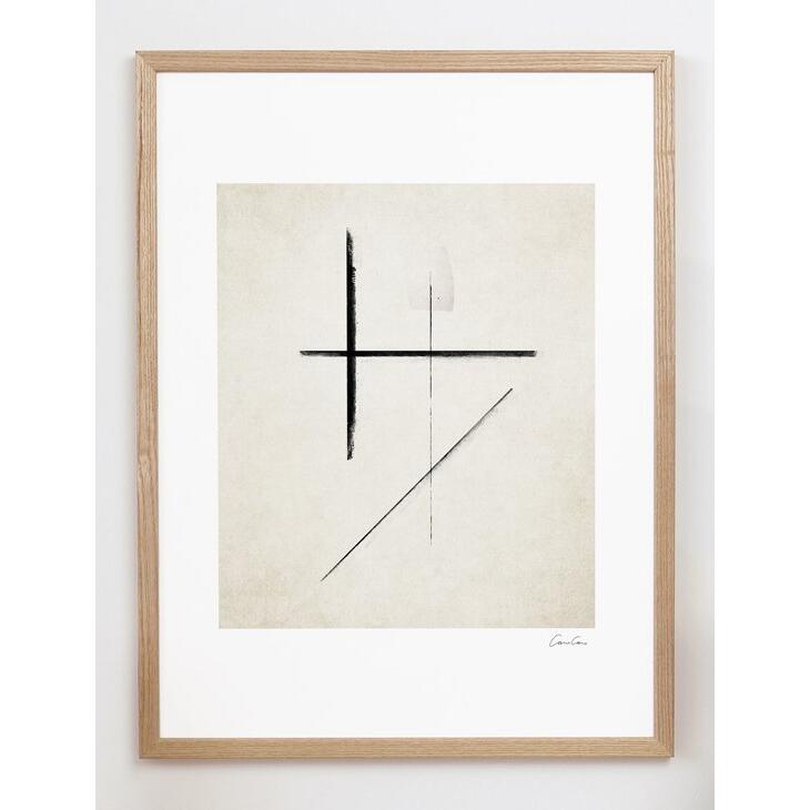 【楽天市場】【30x40cm】CARO CARO PRINTS - Minimalist Wall Art Print (MNLT-02 ...