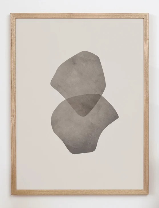 【楽天市場】【30x40cm】CARO CARO PRINTS - Brown Newtral Art Print (GMTC-4401 ...