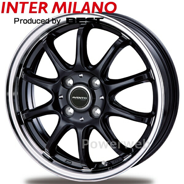 【楽天市場】[ホイールのみ単品4本セット] AVENTO FF-10 14インチ×4.5J PCD:100 穴数:4 インセット:45 ...