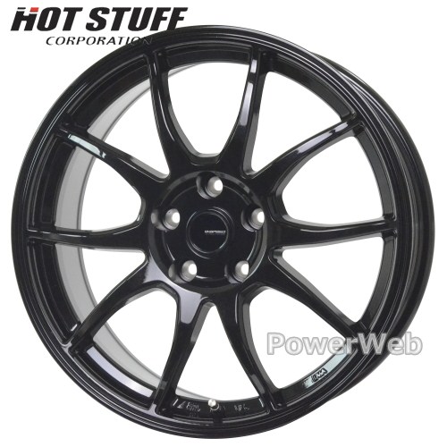 【楽天市場】[ホイールのみ単品4本セット] G.speed G06 16インチ×6.5J PCD：114.3 穴数：5 インセット：38 メタリックブラック (MBK) (Gスピード G-06 ...