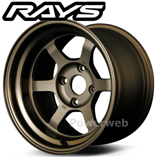 【楽天市場】[ホイール1本(単品)] RAYS VOLK RACING TE37V 15インチ×8.0J PCD：114.3 穴数：4 インセット：0 ブロンズ(アルマイト) (BR) (ボル ...